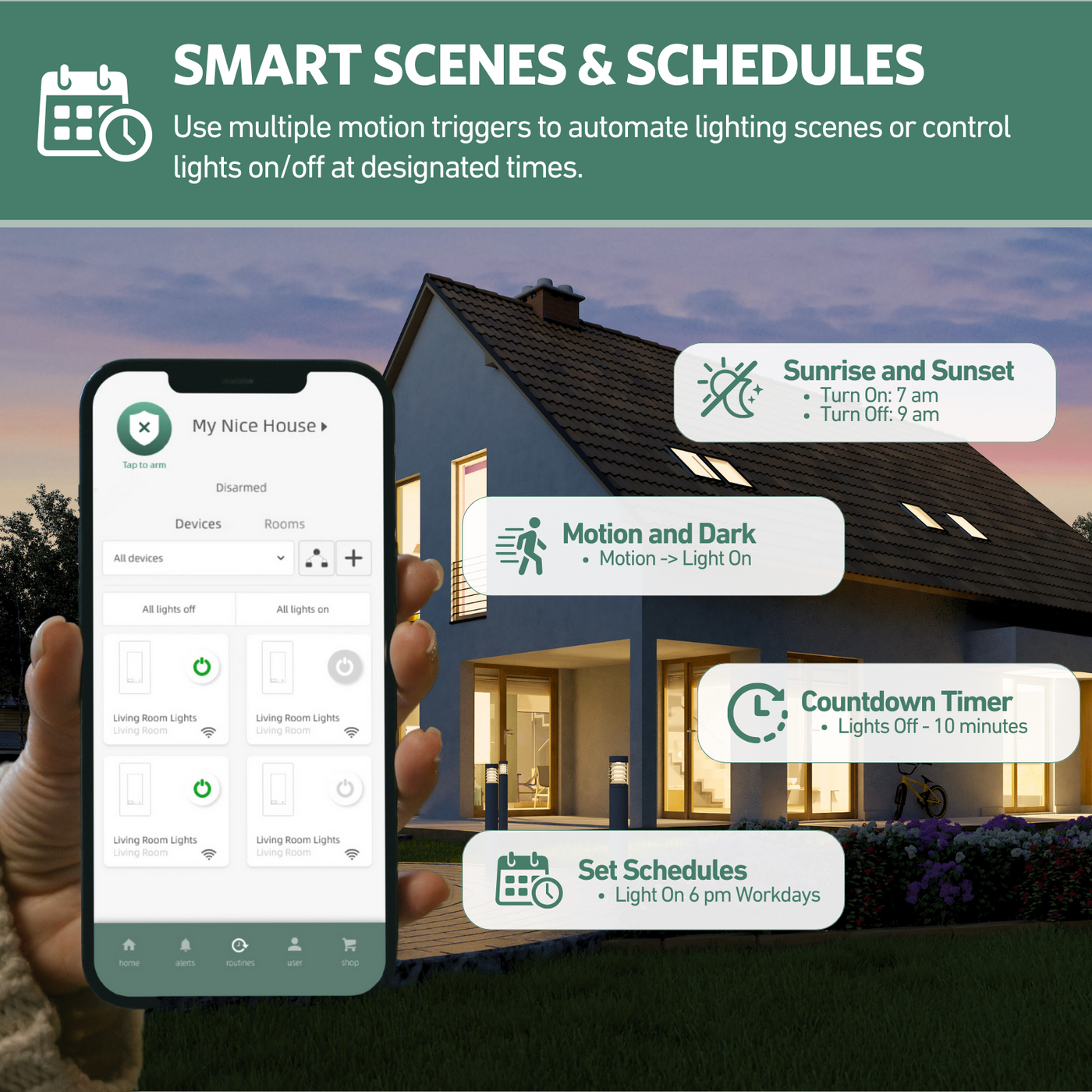 Smart Motion Sensor Lighting Control