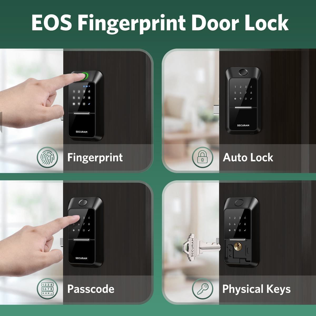 SECURAM EOS: Fingerprint Smart Lock